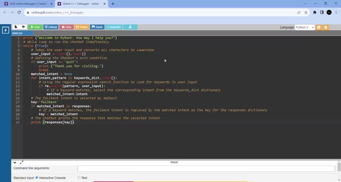Completed task 1 of CodSoft internship. Task: CHATBOT WITH RULE-BASED ... Completed task 1 of CodSoft internship. Task: CHATBOT WITH RULE-BASED ...