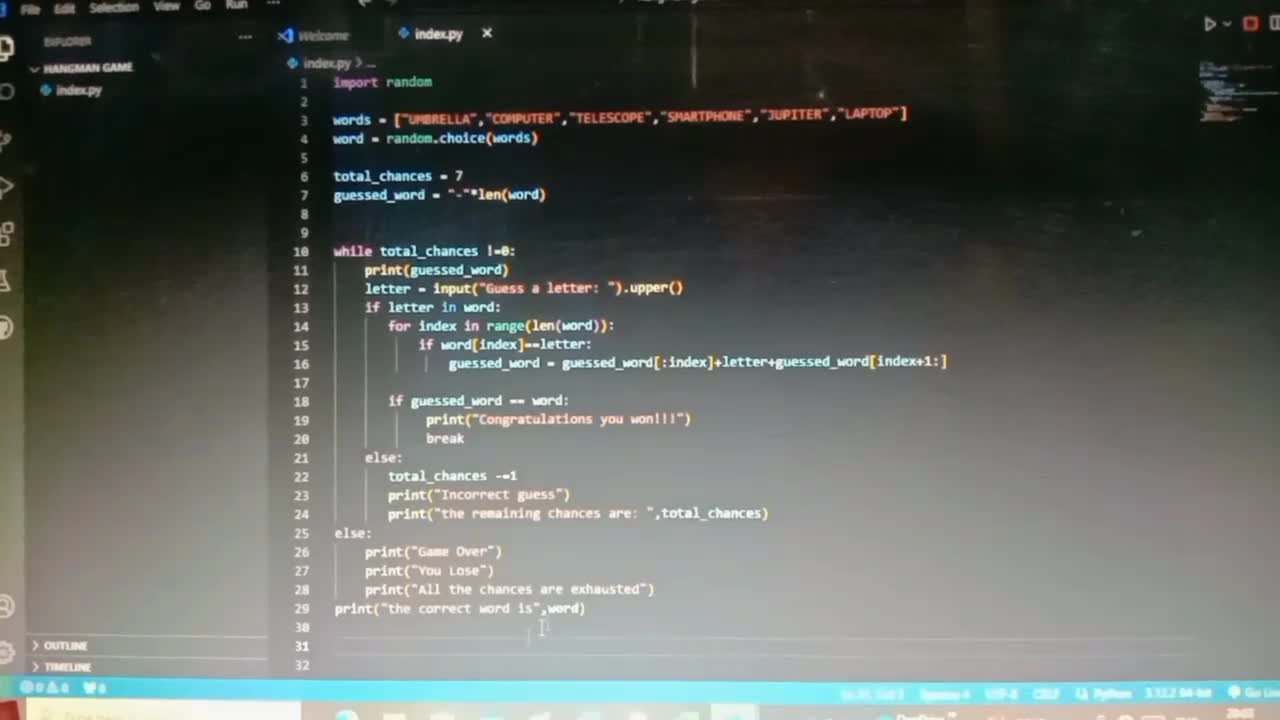 Created a Hangman game using Python | Vanshika Singh posted on the ... Created a Hangman game using Python | Vanshika Singh posted on the ...