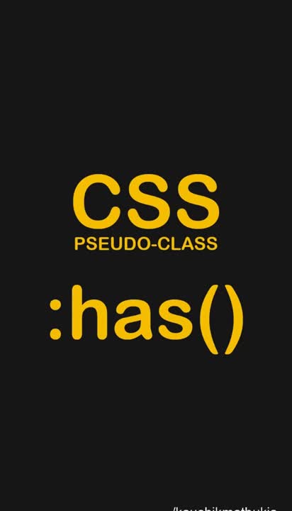 Creating Custom CSS Pseudo-Selectors for HTML Elements | kaushik mathukia Creating Custom CSS Pseudo-Selectors for HTML Elements | kaushik mathukia
