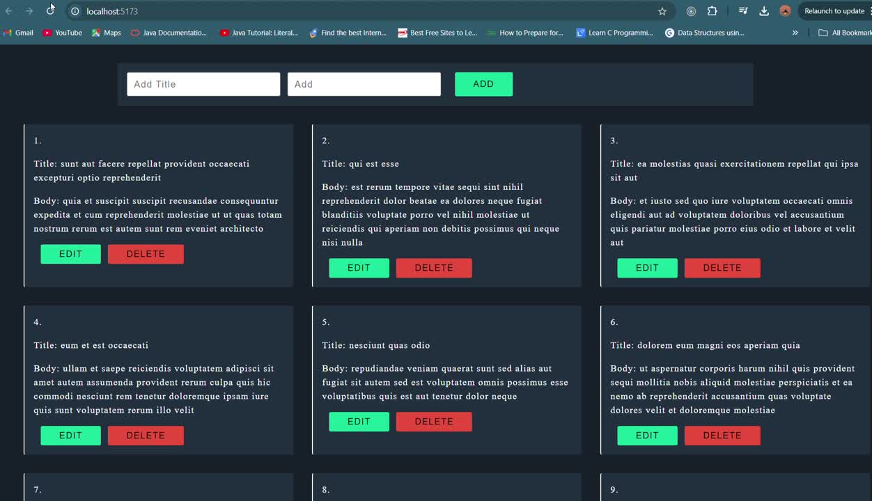 Fraz Ahmad Haidry on LinkedIn: #react #crud #webdevelopment #javascript ... Fraz Ahmad Haidry on LinkedIn: #react #crud #webdevelopment #javascript ...