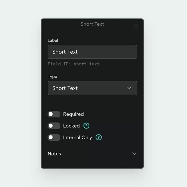 Name your own fields | Objects and Order Name your own fields | Objects and Order