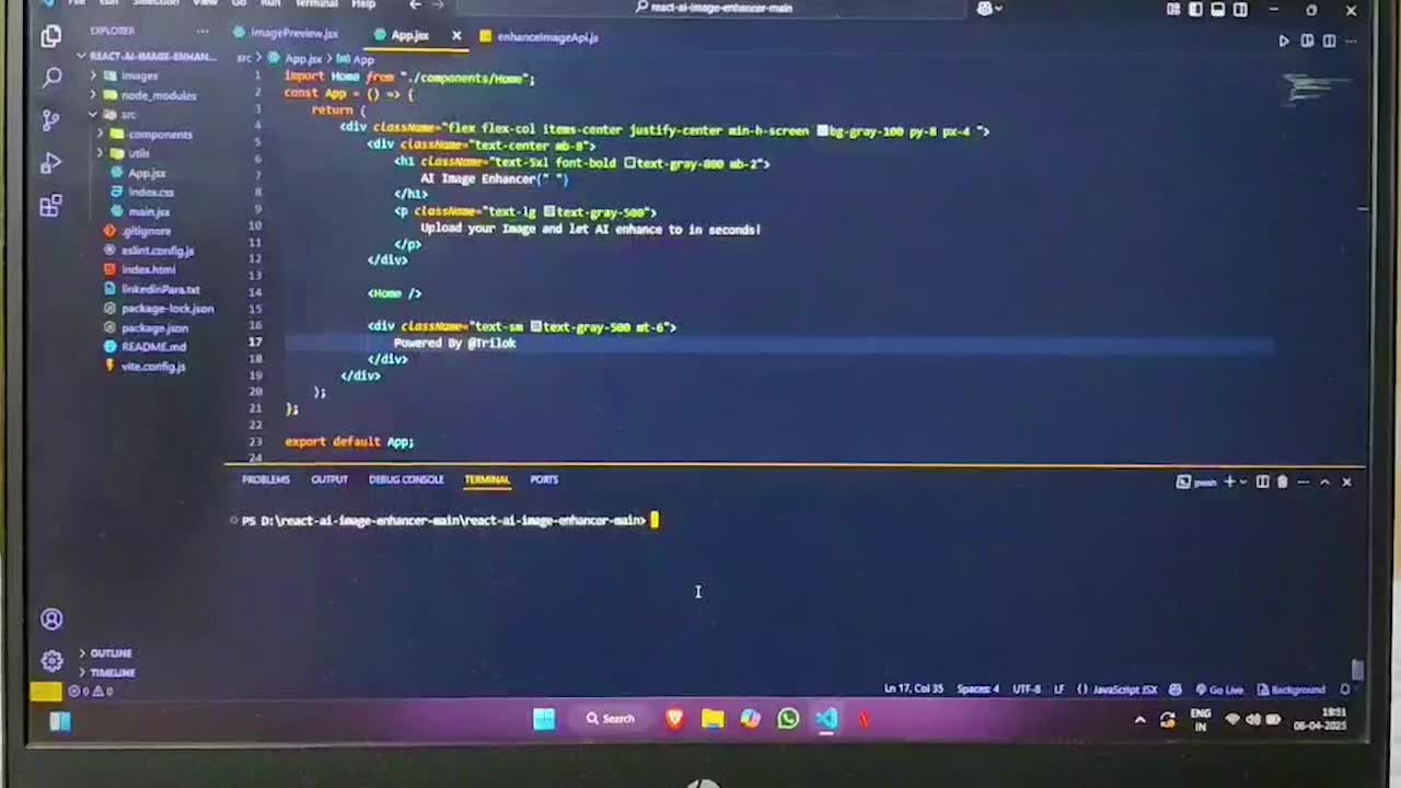 #ai #reactjs #imageenhancement #mern #webdevelopment | Trilok Saini #ai #reactjs #imageenhancement #mern #webdevelopment | Trilok Saini