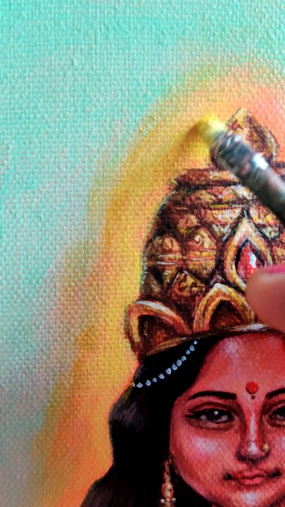 Sangita Baruah_Fine arts on LinkedIn: #goddess #indianartist #muteflutter Sangita Baruah_Fine arts on LinkedIn: #goddess #indianartist #muteflutter
