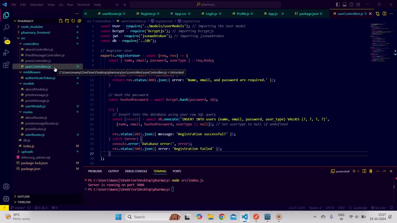 Manoj Pansare on LinkedIn: #reactjs #nodejs #mysql #bearertoken # ... Manoj Pansare on LinkedIn: #reactjs #nodejs #mysql #bearertoken # ...