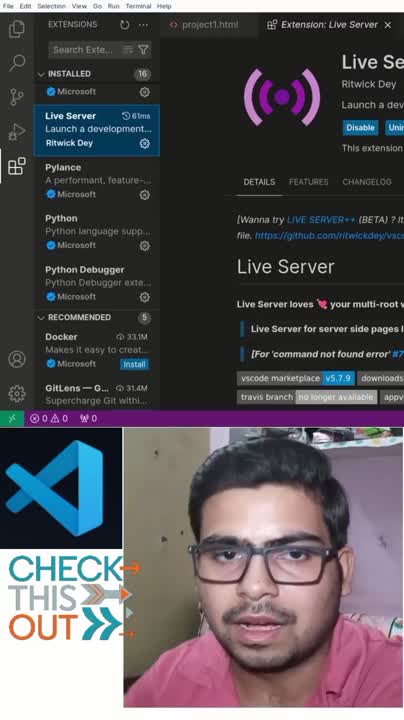 Hardik Mishra on LinkedIn: #coding #vscode #extension #webdevelopement Hardik Mishra on LinkedIn: #coding #vscode #extension #webdevelopement