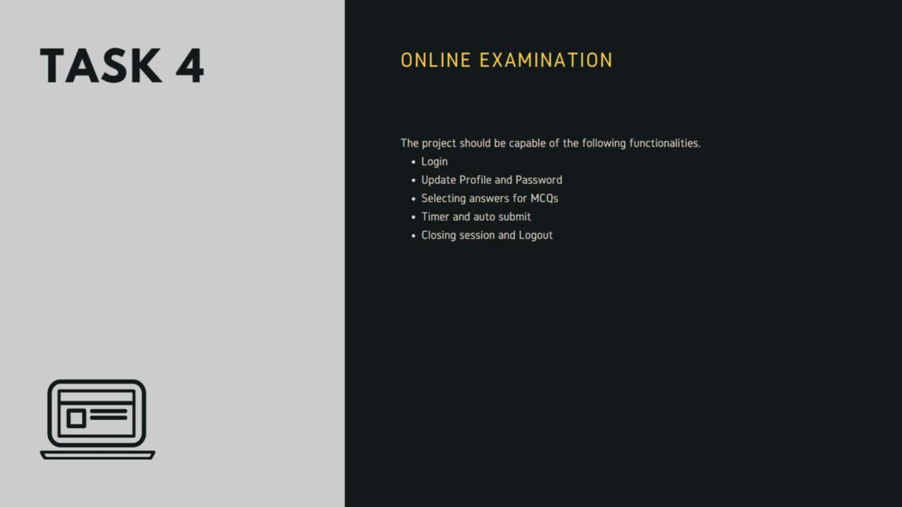 #oasisinfobyte #javaprogramming #task4 #onlineexamination #internship ... #oasisinfobyte #javaprogramming #task4 #onlineexamination #internship ...