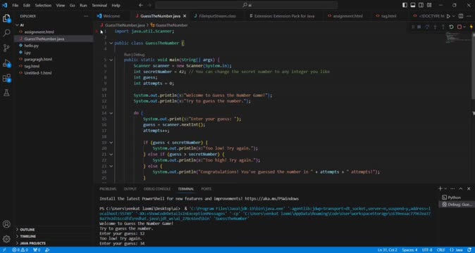 Anusha Gundawar on LinkedIn: #internpe #java Anusha Gundawar on LinkedIn: #internpe #java