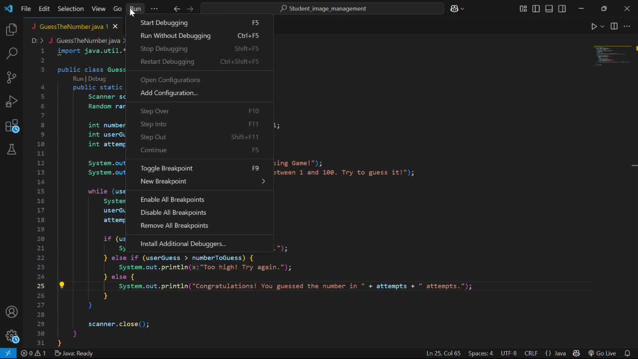 #java #coding #guessthenumber #internpe #gamedevelopment #programming ... #java #coding #guessthenumber #internpe #gamedevelopment #programming ...