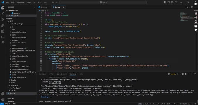 #python #openai #codereview #aiassistant | Mohammed Farhan #python #openai #codereview #aiassistant | Mohammed Farhan