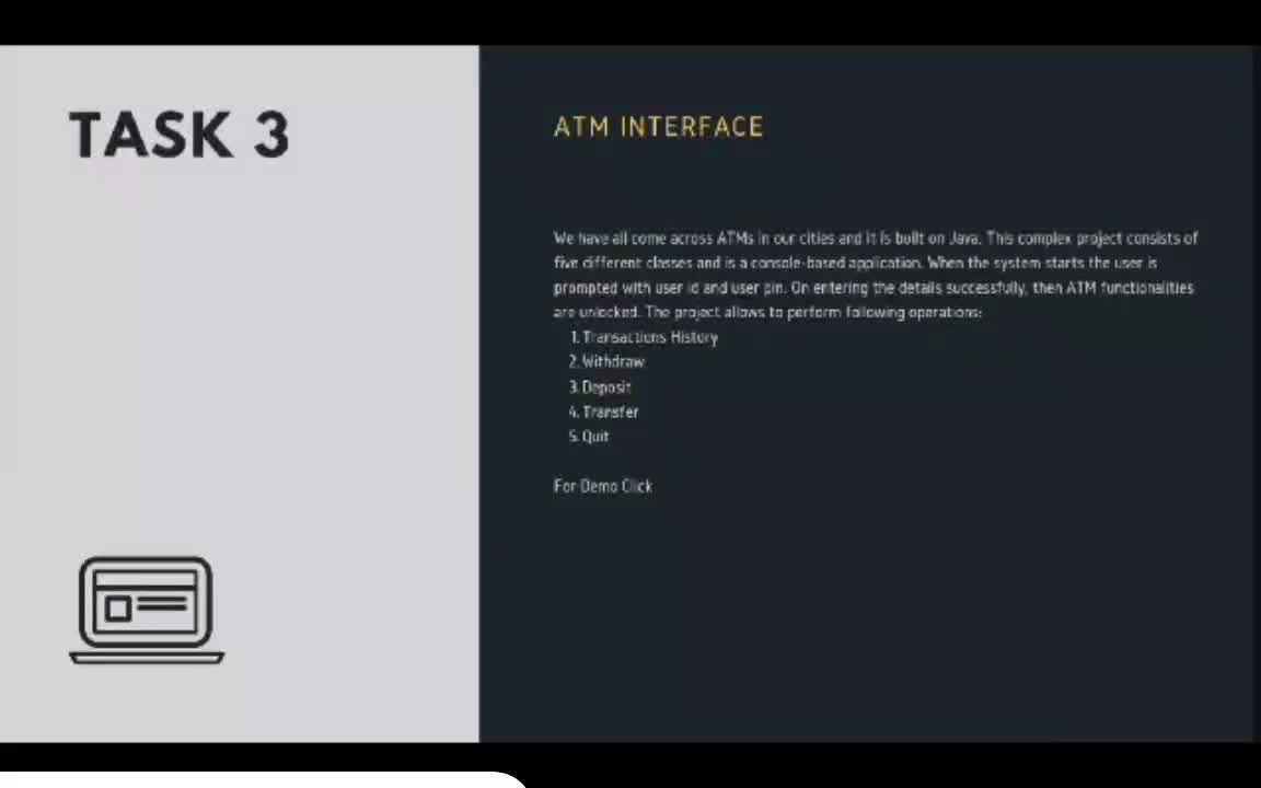 CHINTHAKINDI UDAYKIRAN on LinkedIn: #oasisinfobyte #javadeveloper #task3 CHINTHAKINDI UDAYKIRAN on LinkedIn: #oasisinfobyte #javadeveloper #task3