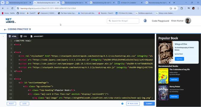 Kiran Ch on LinkedIn: #30daysofcode #30daysofcode #html #css #bootstrap ... Kiran Ch on LinkedIn: #30daysofcode #30daysofcode #html #css #bootstrap ...
