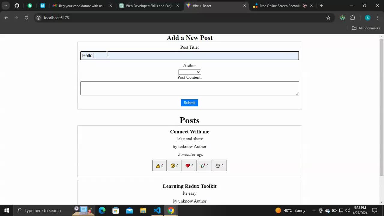 #reactjs #redux #tailwindcss #webdevelopment | Santhosh Kumar #reactjs #redux #tailwindcss #webdevelopment | Santhosh Kumar