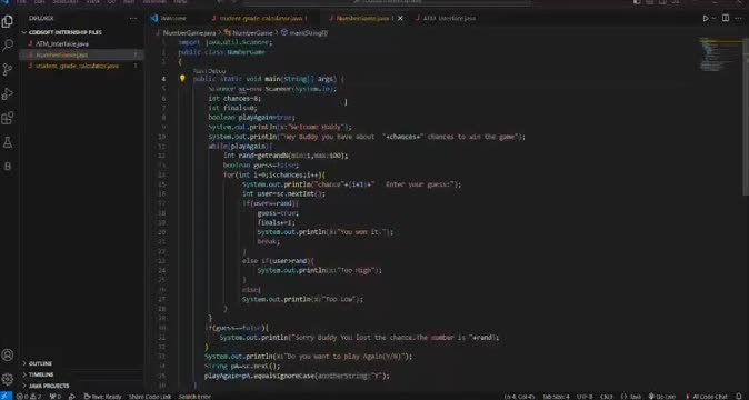 Singu Ragini on LinkedIn: #codsoft #javaprogramming #internship #codsoft Singu Ragini on LinkedIn: #codsoft #javaprogramming #internship #codsoft