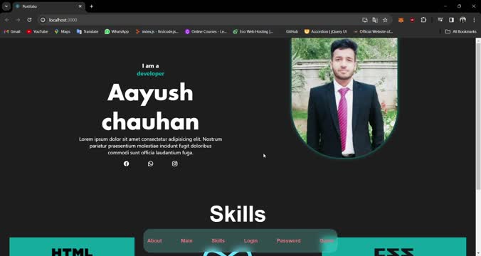 Introducing my React.js and Routes portfolio | Aayush Chauhan posted on ... Introducing my React.js and Routes portfolio | Aayush Chauhan posted on ...