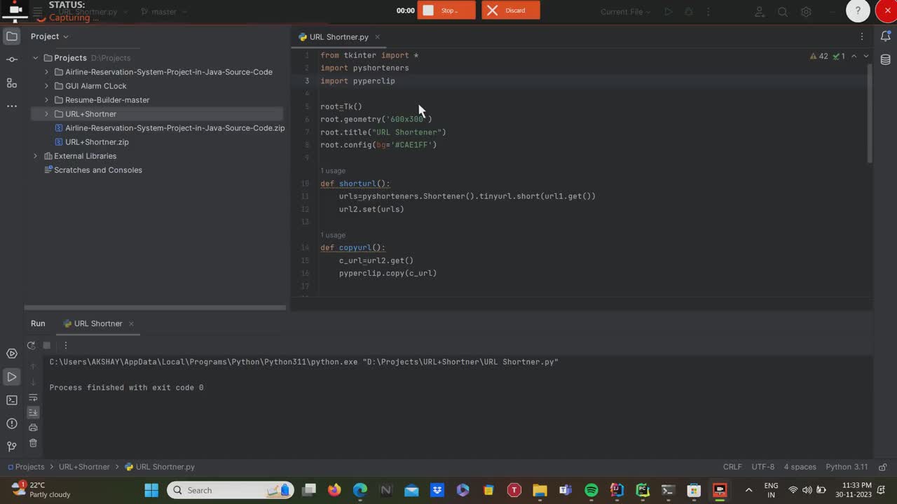 Created a dynamic Url shortener Python application | Akshay Kalash ... Created a dynamic Url shortener Python application | Akshay Kalash ...