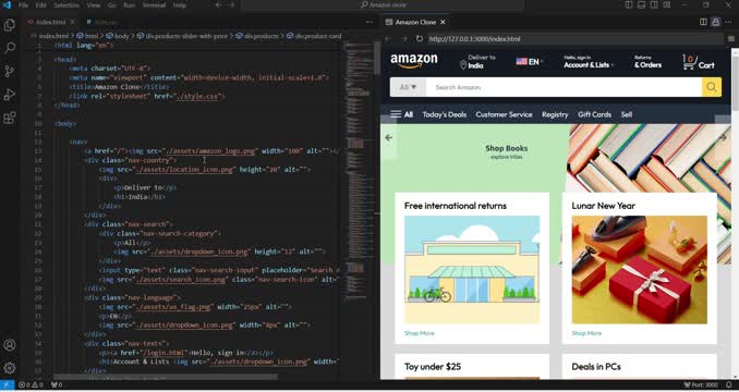 #amazonclone #html #css #bootstrap #webdevelopment #uiux #git | Bhavya ... #amazonclone #html #css #bootstrap #webdevelopment #uiux #git | Bhavya ...