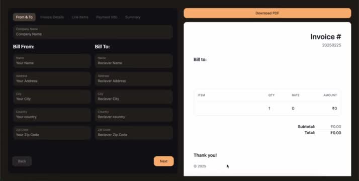 #react #typescript #invoicegenerator #webdevelopment #framermotion ... #react #typescript #invoicegenerator #webdevelopment #framermotion ...