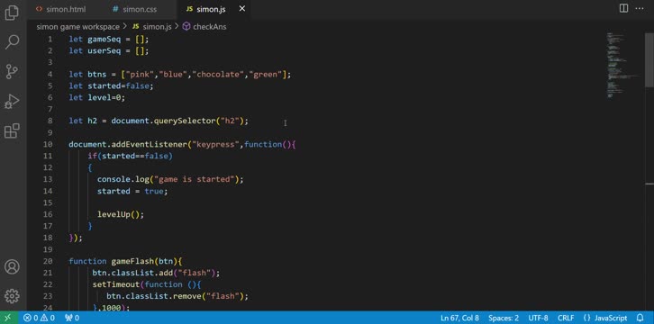 Adyasha Nanda on LinkedIn: #codingisfun #simon #javascript Adyasha Nanda on LinkedIn: #codingisfun #simon #javascript