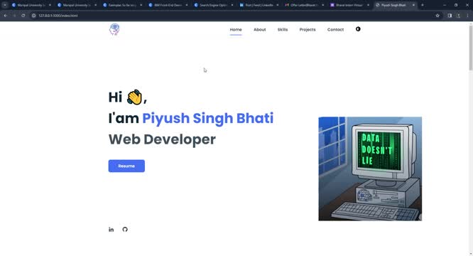 Piyush Singh Bhati on LinkedIn: #webdevelopment #bharatintern # ... Piyush Singh Bhati on LinkedIn: #webdevelopment #bharatintern # ...