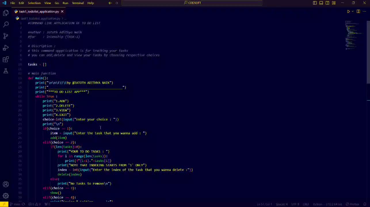 #codesoft #codesoftinternship #pythonprogramming #internship | Jatoth ... #codesoft #codesoftinternship #pythonprogramming #internship | Jatoth ...