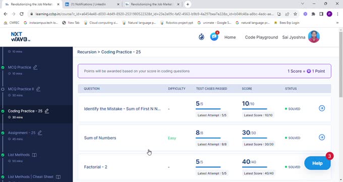 SAI JYOSHNA PULLELA on LinkedIn: #day78 #100daysofcode #nxtwave #ccbp # ... SAI JYOSHNA PULLELA on LinkedIn: #day78 #100daysofcode #nxtwave #ccbp # ...