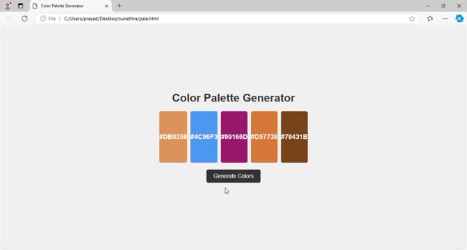 Sunethra R on LinkedIn: #webdevelopment #javascript #colorpalette #html ... Sunethra R on LinkedIn: #webdevelopment #javascript #colorpalette #html ...