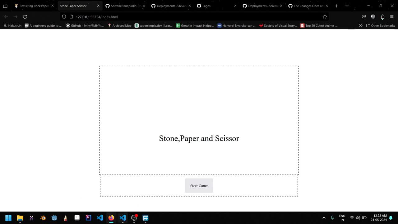 Made a rock paper scissor for my webdev journey | Shivane Rana posted ... Made a rock paper scissor for my webdev journey | Shivane Rana posted ...