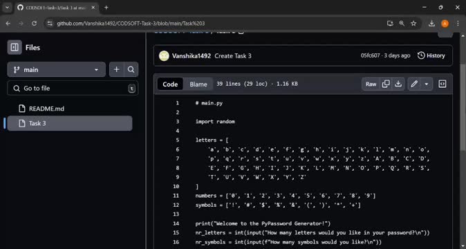 Vanshika Singh on LinkedIn: #passwordgenerator #python #coding Vanshika Singh on LinkedIn: #passwordgenerator #python #coding