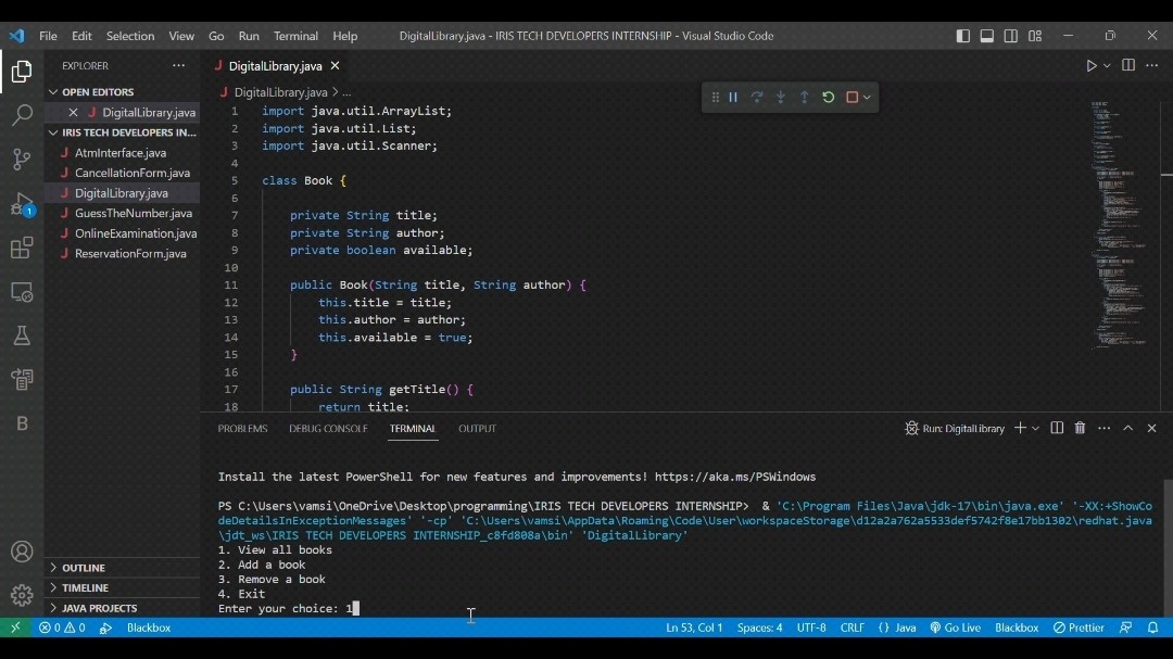 Choppa Vamsi krishna on LinkedIn: #iristechdevelopers #javaintern # ... Choppa Vamsi krishna on LinkedIn: #iristechdevelopers #javaintern # ...