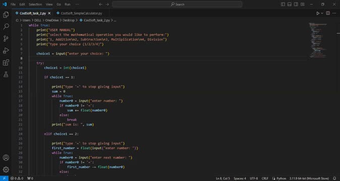 Yukta H on LinkedIn: #codsoft #python #programming #internship # ... Yukta H on LinkedIn: #codsoft #python #programming #internship # ...