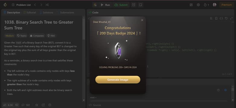 Khushal Bhavsar on LinkedIn: #leetcode #codingjourney #milestone # ... Khushal Bhavsar on LinkedIn: #leetcode #codingjourney #milestone # ...