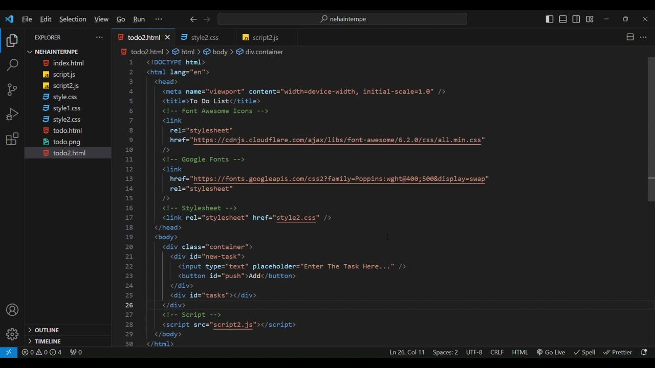 Deepali Dafal on LinkedIn: #webdevelopment #intern #internpeinternship Deepali Dafal on LinkedIn: #webdevelopment #intern #internpeinternship