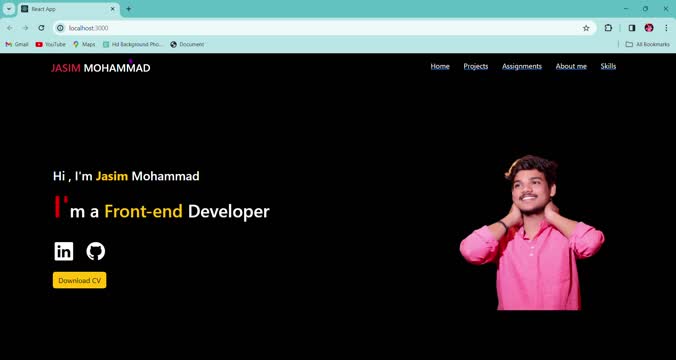 My new portfolio using React and Bootstrap | JASIM MOHAMMAD posted on ... My new portfolio using React and Bootstrap | JASIM MOHAMMAD posted on ...