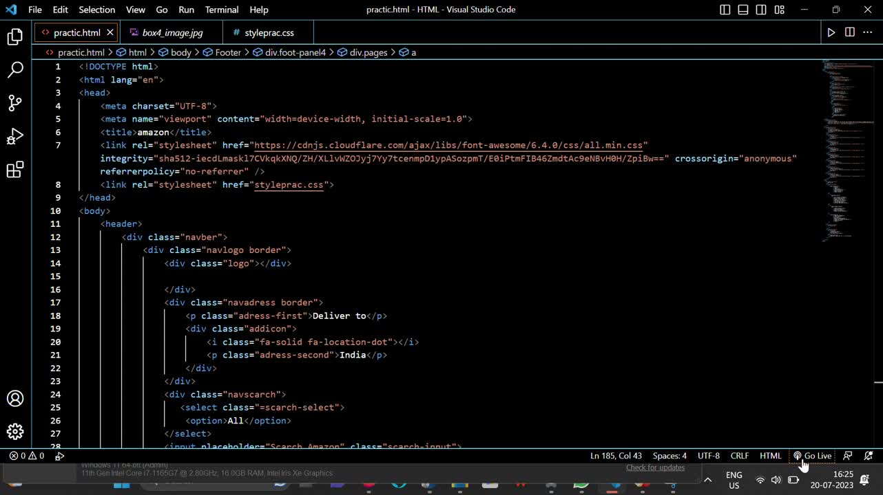 Anish De on LinkedIn: #webdevelopment #html #css #amazonclone # ... Anish De on LinkedIn: #webdevelopment #html #css #amazonclone # ...