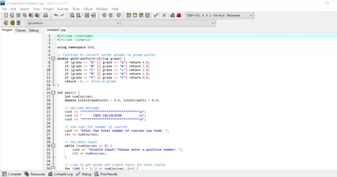 #cpp #programming #cgpacalculator #studenttools #project #codealpha ... #cpp #programming #cgpacalculator #studenttools #project #codealpha ...
