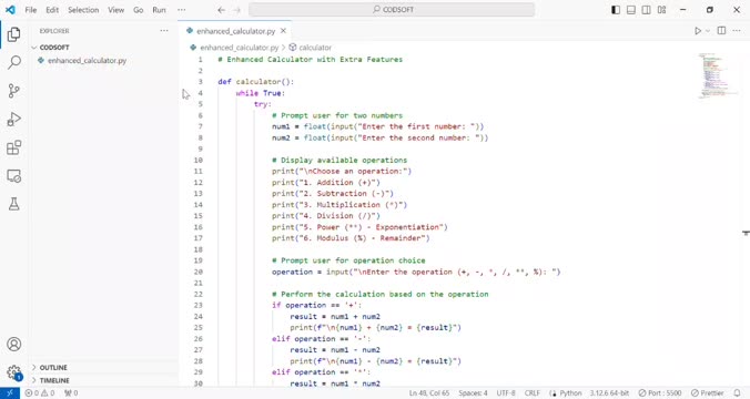 Kesam Sravani on LinkedIn: #codsoft #pythonprogramming #internship # ... Kesam Sravani on LinkedIn: #codsoft #pythonprogramming #internship # ...