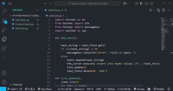 #python #tkinter #sqlite #to #programming #codesoft | Saurabh kumar #python #tkinter #sqlite #to #programming #codesoft | Saurabh kumar