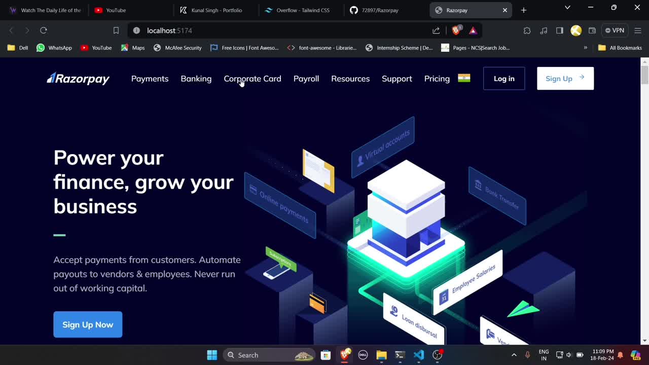Made a Razorpay clone using HTML and CSS | Kunal Singh posted on the ... Made a Razorpay clone using HTML and CSS | Kunal Singh posted on the ...
