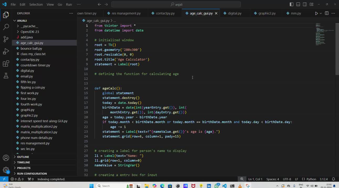 ANJALI BAKALE on LinkedIn: #coding #python #aiengineer #100daysofcode # ... ANJALI BAKALE on LinkedIn: #coding #python #aiengineer #100daysofcode # ...