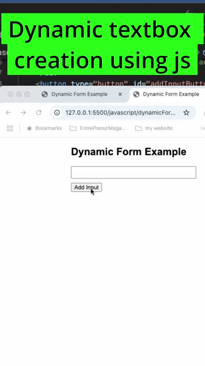 Sri Praveen on LinkedIn: #dynamicform #javascript #html #programming # ... Sri Praveen on LinkedIn: #dynamicform #javascript #html #programming # ...
