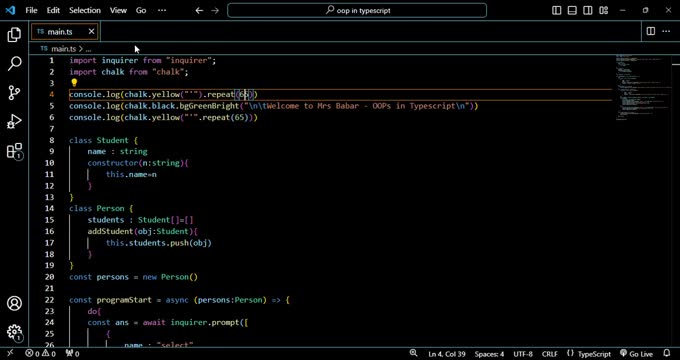 Completed a project using OOP in TypeScript | Misha Babar posted on the ... Completed a project using OOP in TypeScript | Misha Babar posted on the ...