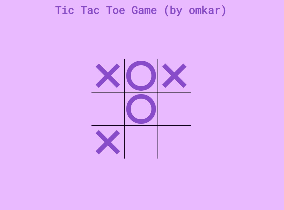 Omkar Mishra on LinkedIn: #gamedevelopment #tictactoy #creativetech Omkar Mishra on LinkedIn: #gamedevelopment #tictactoy #creativetech