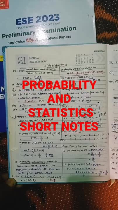 Manoj kumar Vaishy on LinkedIn: probability and statistics short notes..... Manoj kumar Vaishy on LinkedIn: probability and statistics short notes.....