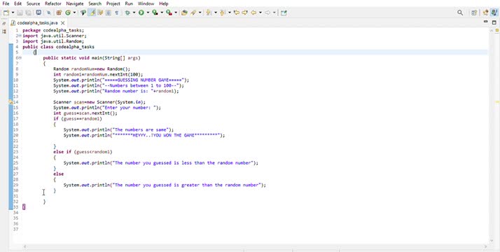 Saichandana Gajula on LinkedIn: #codealpha #java #task1 #codealpha # ... Saichandana Gajula on LinkedIn: #codealpha #java #task1 #codealpha # ...