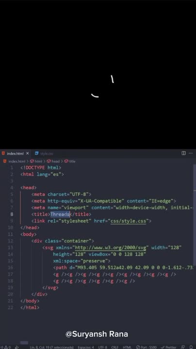 How to design a Threads logo with HTML and CSS | Suryansh Rana posted ... How to design a Threads logo with HTML and CSS | Suryansh Rana posted ...