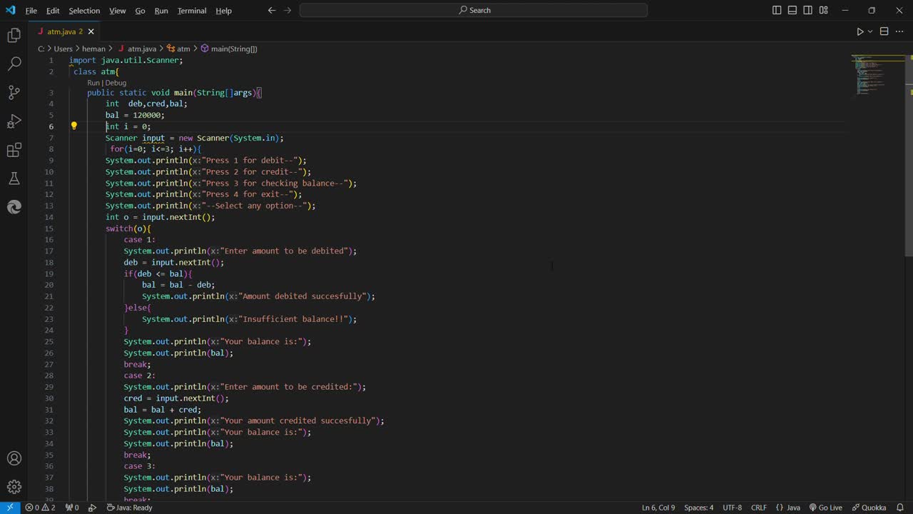 Hemant Singh on LinkedIn: #codsoft #javaprogramming Hemant Singh on LinkedIn: #codsoft #javaprogramming