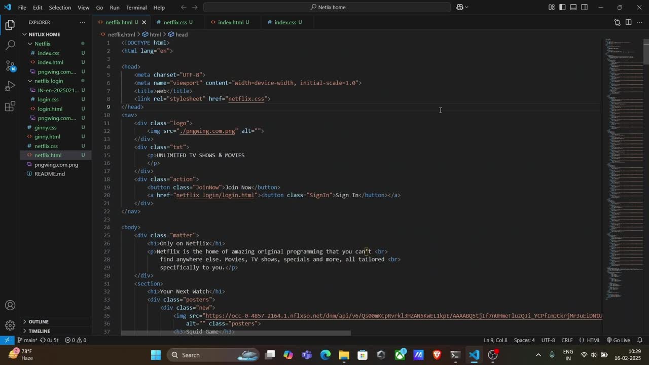 #webdevelopment #html #css #netflixclone #techprojects #techwing ... #webdevelopment #html #css #netflixclone #techprojects #techwing ...