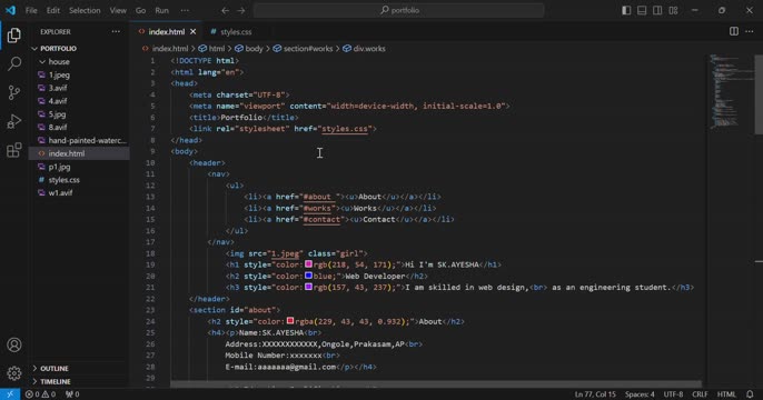 Shaik Ayesha on LinkedIn: #bharatintern #html #css #webdesign # ... Shaik Ayesha on LinkedIn: #bharatintern #html #css #webdesign # ...
