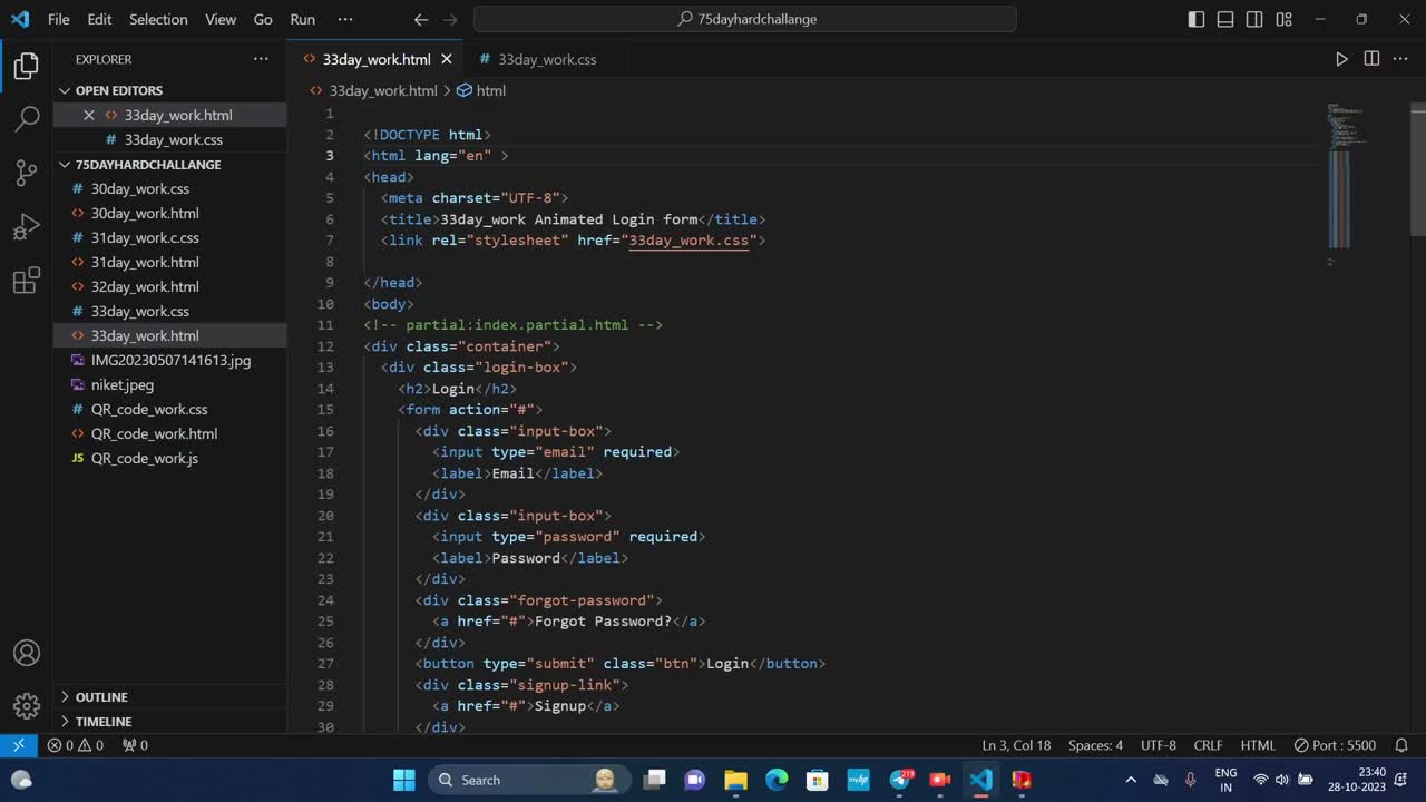 NIKET RAJ on LinkedIn: #html32 #75hardchallenge NIKET RAJ on LinkedIn: #html32 #75hardchallenge
