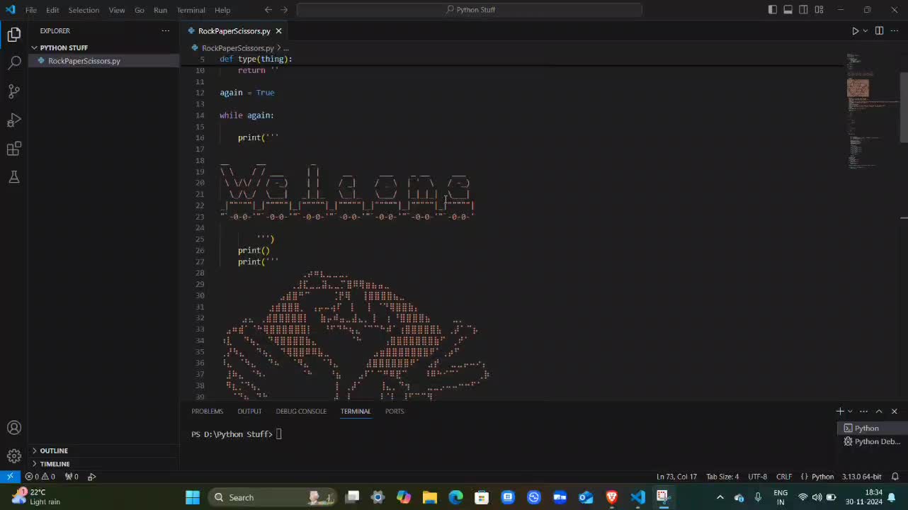 Sanju Mudalagi on LinkedIn: #python #gamedevelopment #codsoft #internship Sanju Mudalagi on LinkedIn: #python #gamedevelopment #codsoft #internship